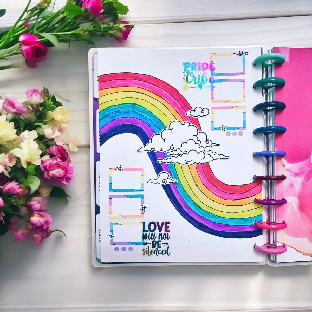 Celebrate Pride Month with a Vibrant and Creative Daily Planner Spread ...