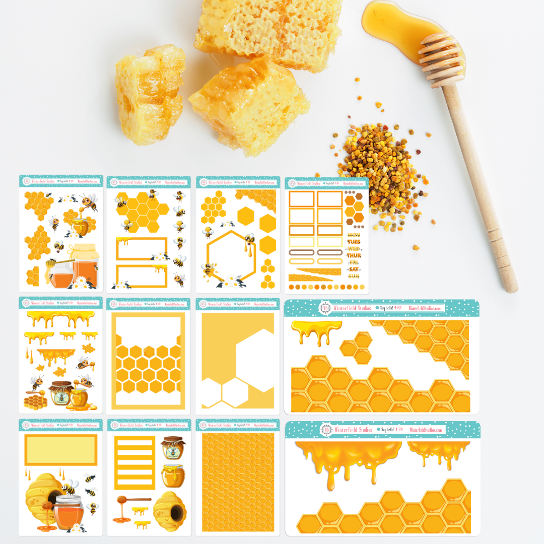 Hive Life Spring & Summer Bullet Journal Sticker Kit – Winterfield Studios