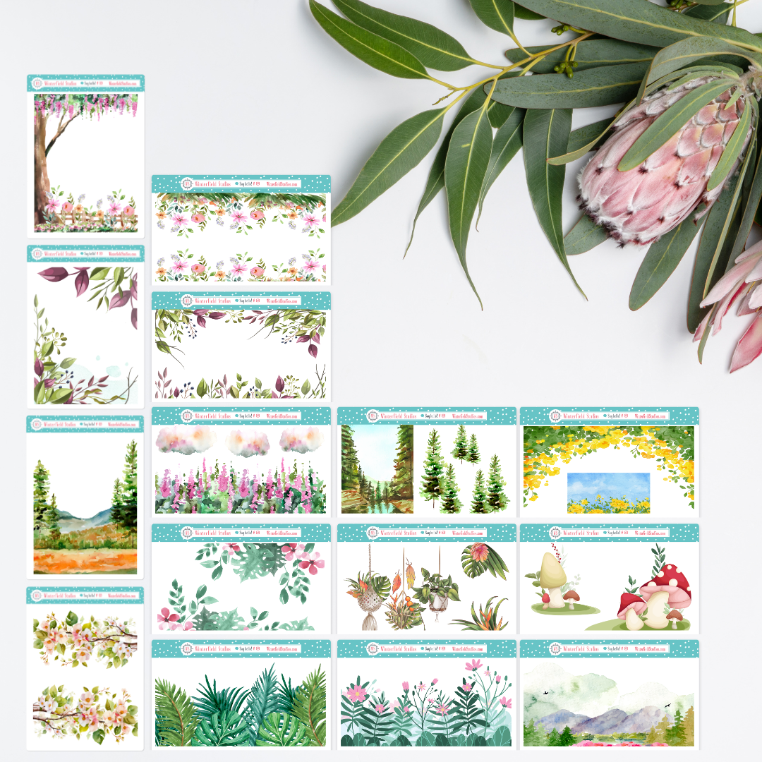 Nature's Embrace Watercolour Border Washi Scenes – Winterfield Studios
