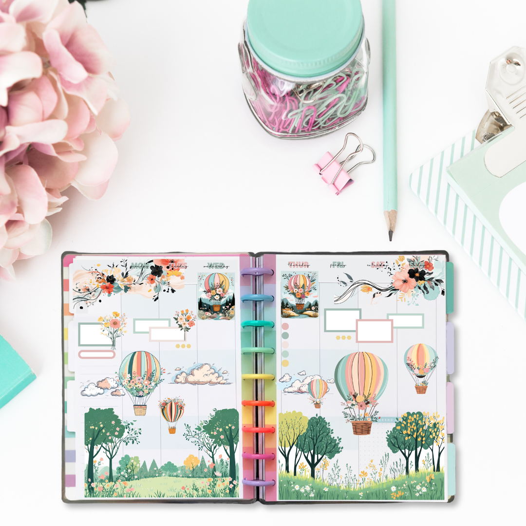 Up In Bloom A Spring & Summer Scene Sticker Kit – Winterfield Studios