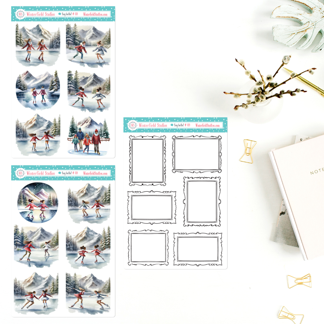 Skater's Paradise Art Deco Scenes & Functional Stickers – Winterfield ...