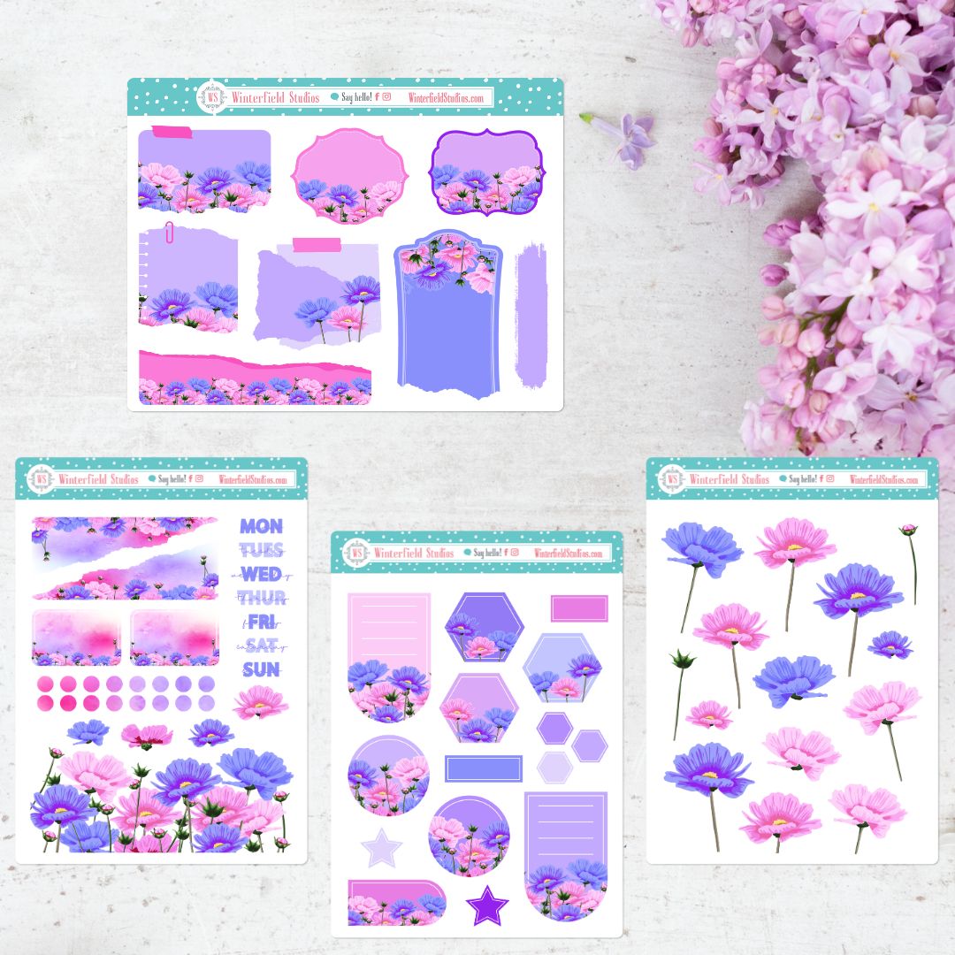 Floral Escape Bullet Journal Sticker Kit – Winterfield Studios