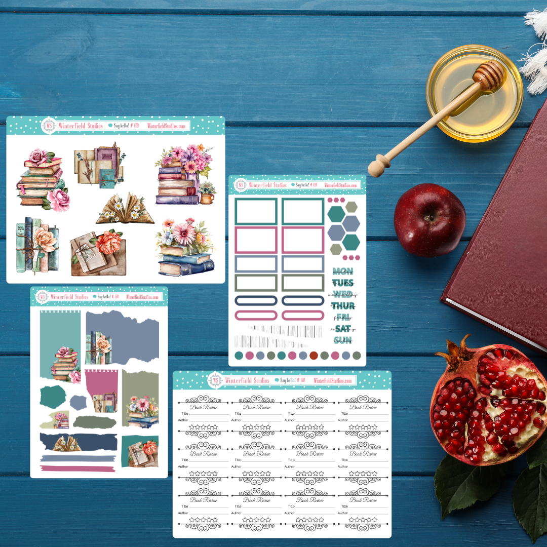 Enchanting Book Lovers Planner Sticker Kit – Winterfield Studios