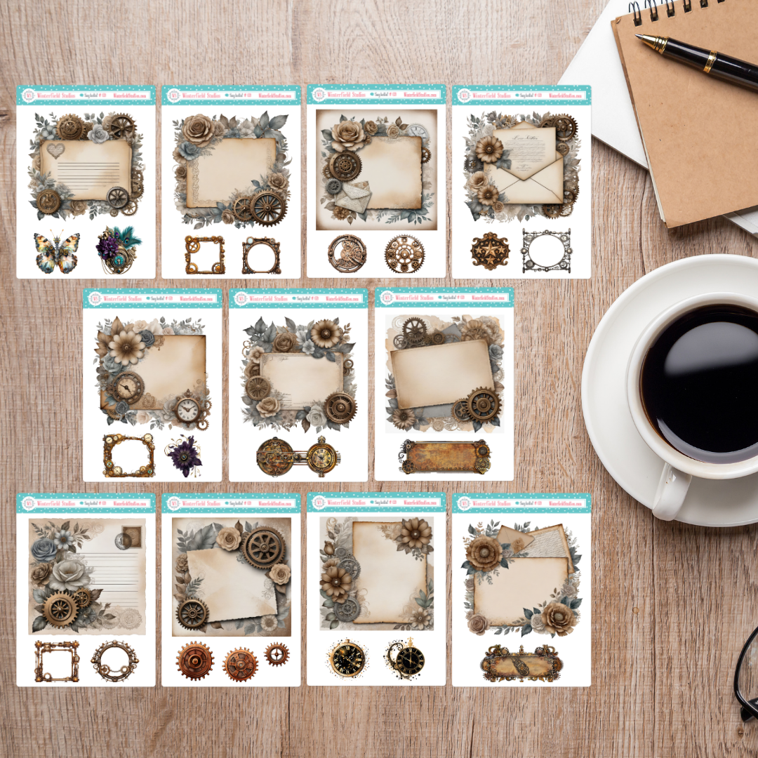 Antique Paper Elegance Bullet Journal Paper Stickers – Winterfield Studios