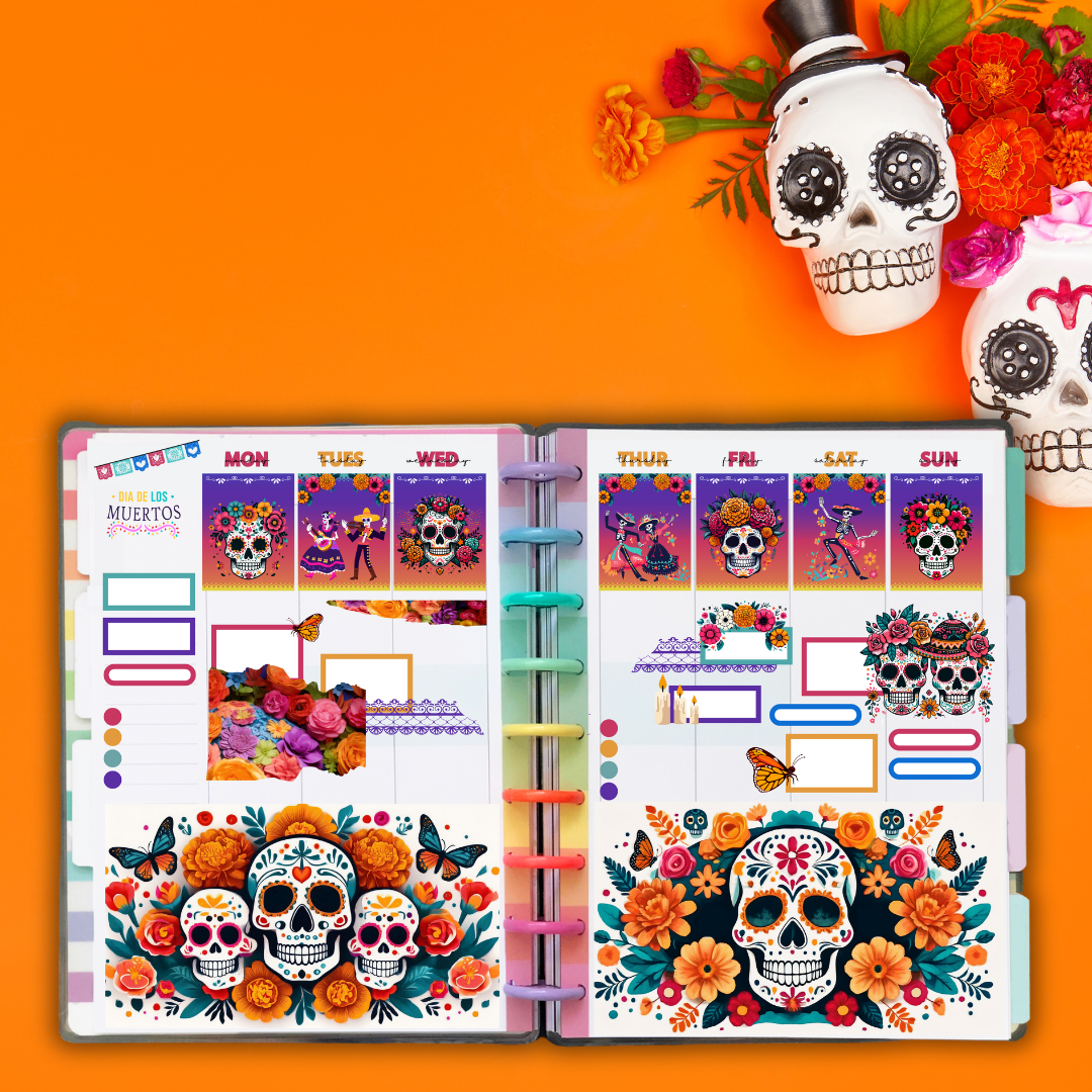 Día De Los Muertos Planner Scene Sticker Kit – Winterfield Studios