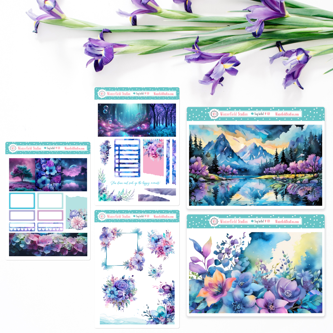 Spring Day Mini Sticker Kit With Art Deco & Washi Scenes – Winterfield ...