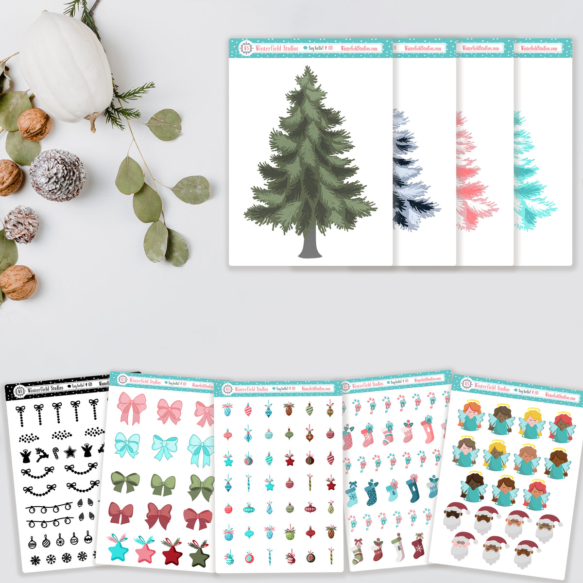 Christmas Tree Decorating Planner Sticker Kit – Winterfield Studios