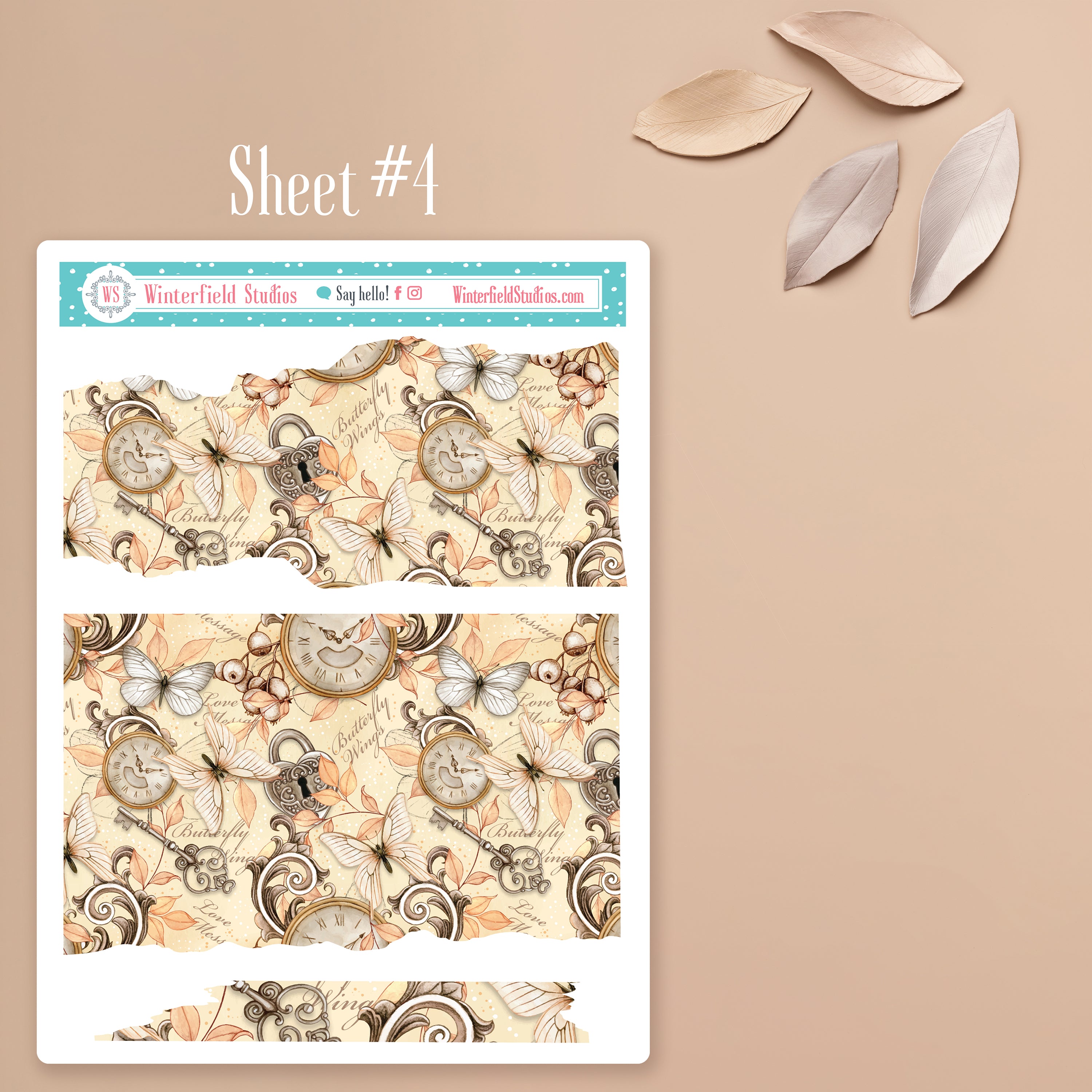 Torn Paper Ephemera Bullet Journal Sticker Kit – Winterfield Studios